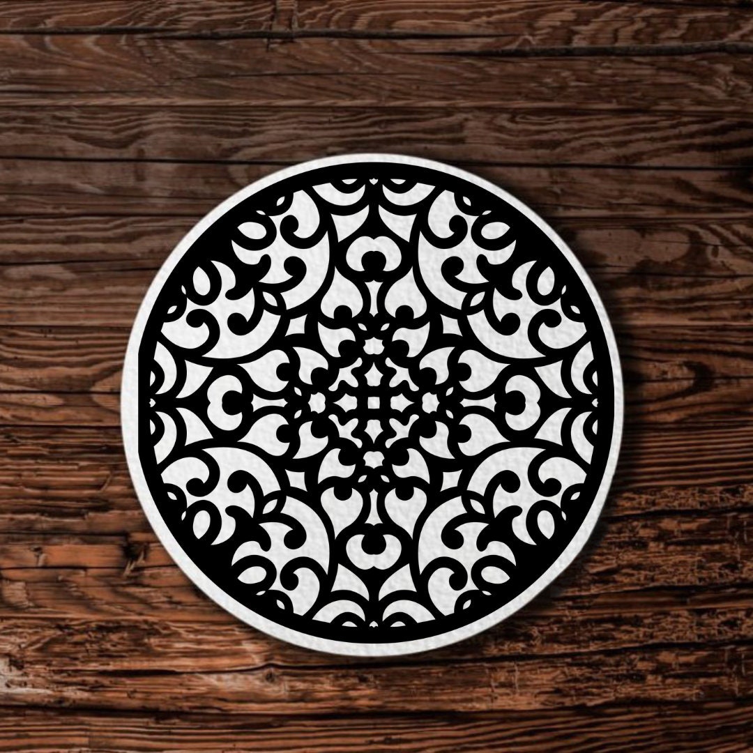 DIY Laser Cut Files,intricate Mandala Svg,round Ornament Designs ...