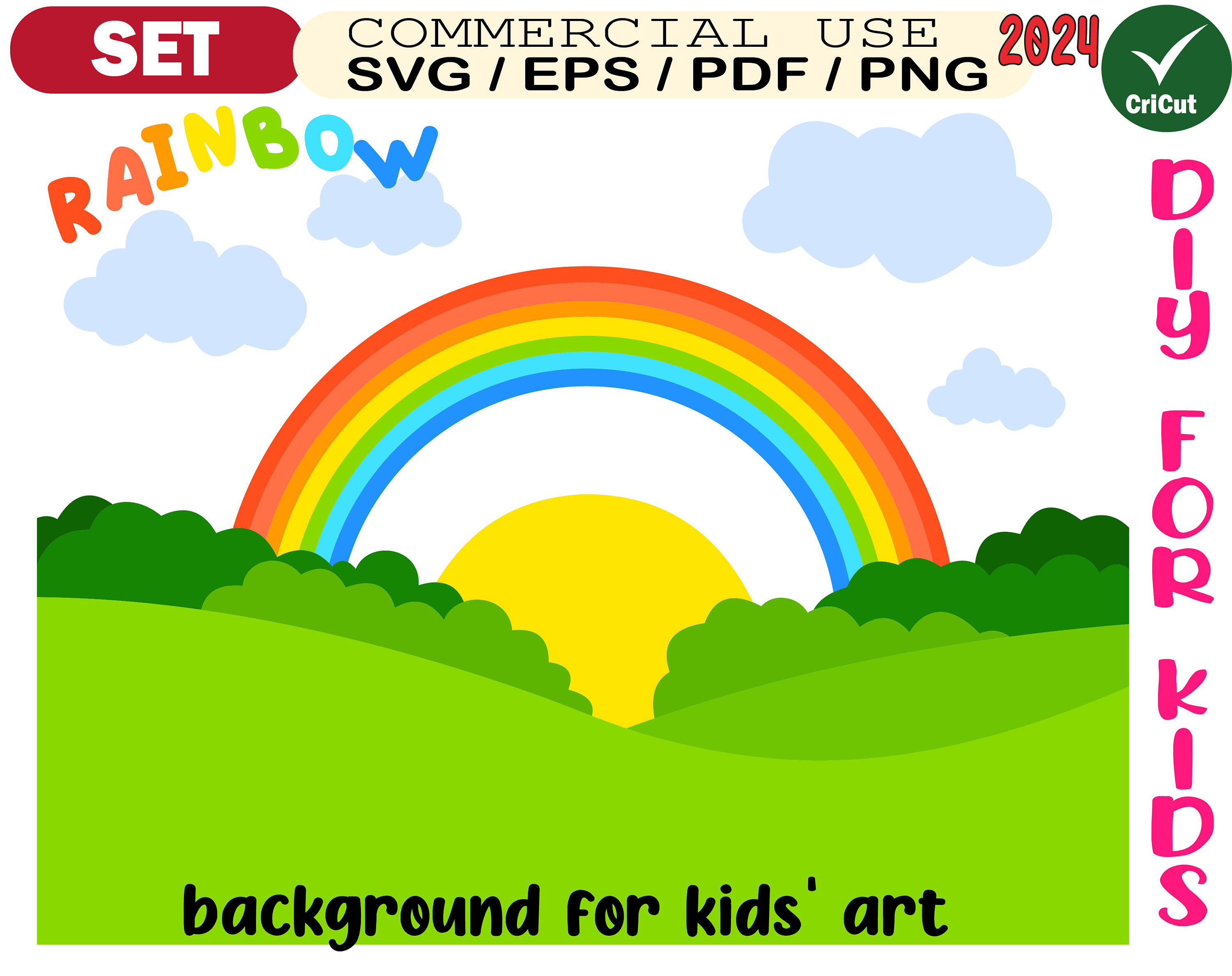 Printable Activity Sheets Rainbow Svg, Make Rainbow DIY for Kids, Boy ...