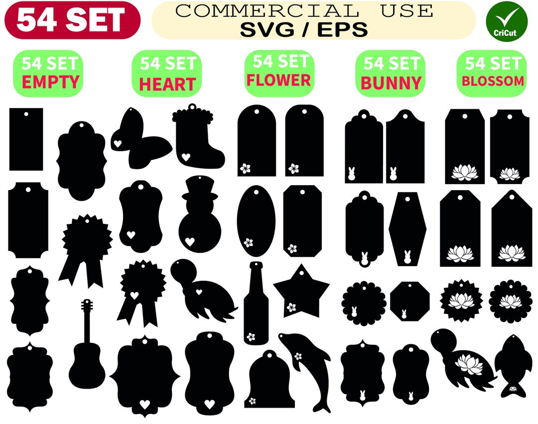 Tags Svg Bundle, Gift Tag Svg, Hang Tag Svg, Label Tag Svg, Leaf Tag ...