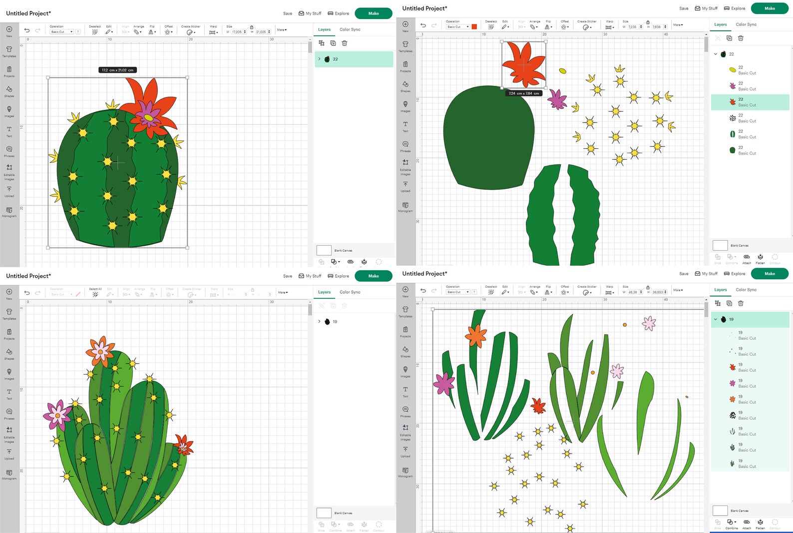 Cactus SVG, Cactus Svg Bundle, Cacti Svg File for Cricut, Cacti Cut ...