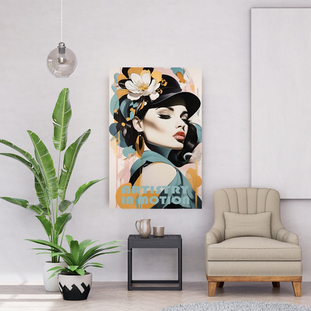 Glamorous Woman Poster Png Poster With a Beautiful Lady Png Elegant ...