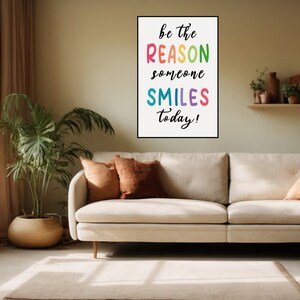 Inspirational Quote Poster, Colorful Wall Design, Motivational Print ...