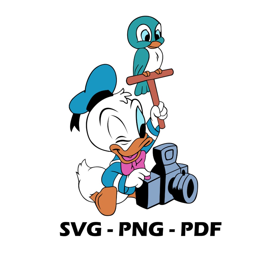 Donald Duck Svg, Duck Svg, Duck Pdf, Duck Png, Duck Svg Cricut, Duck 1 ...