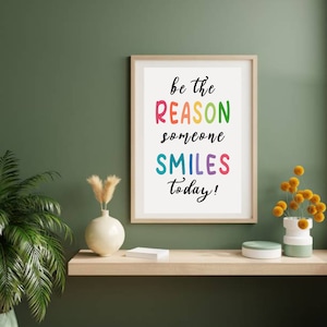 Inspirational Quote Poster, Colorful Wall Design, Motivational Print ...