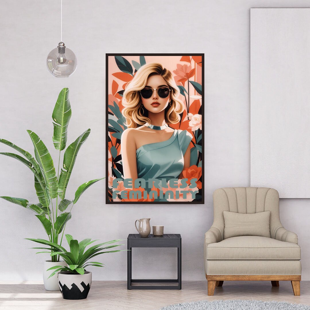 Modern Poster Png, Woman Poster Png, Unique Poster Design Png, Home ...
