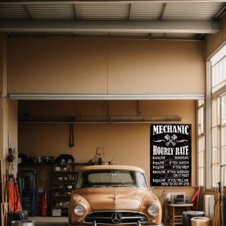 Mechanic Humor Poster, Funny Garage Decor, Mechanic Shop Sign, Mechanic ...