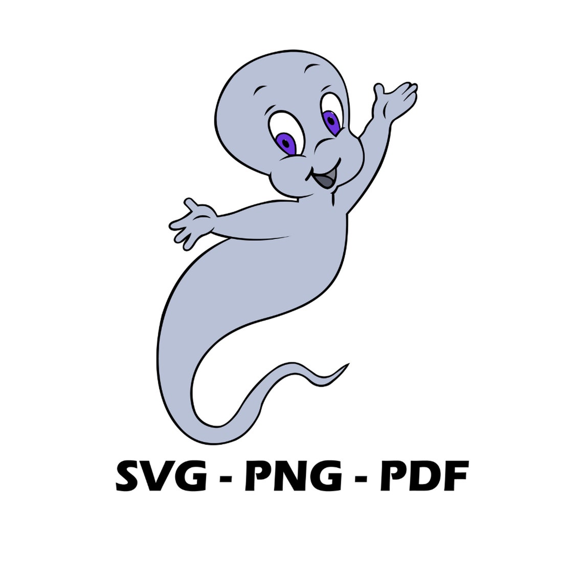 Casper Svg, Ghost Svg, Ghost Pdf, Ghost Png, Ghost Cricut Svg, Ghost ...