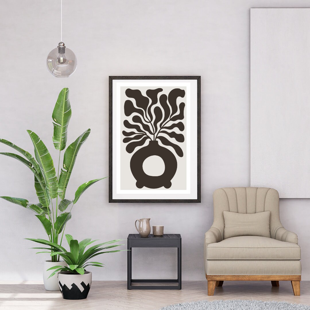 Abstract Floral Poster,organic Shapes Poster,soft Colors Poster ...