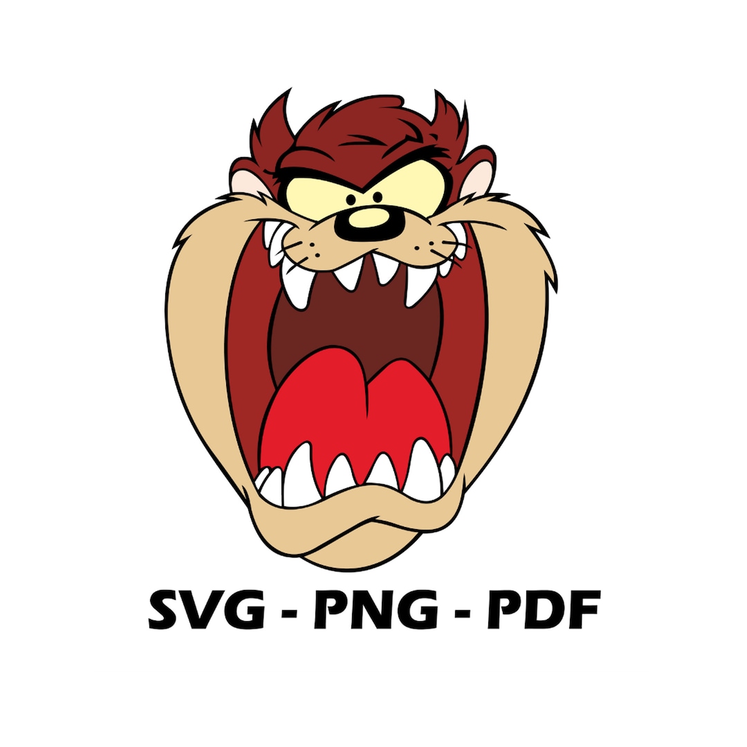 Tasmanian Devil - 1, Tasmanian Devil Svg, Tasmanian Devil Pdf ...