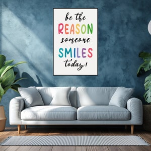 Inspirational Quote Poster, Colorful Wall Design, Motivational Print ...