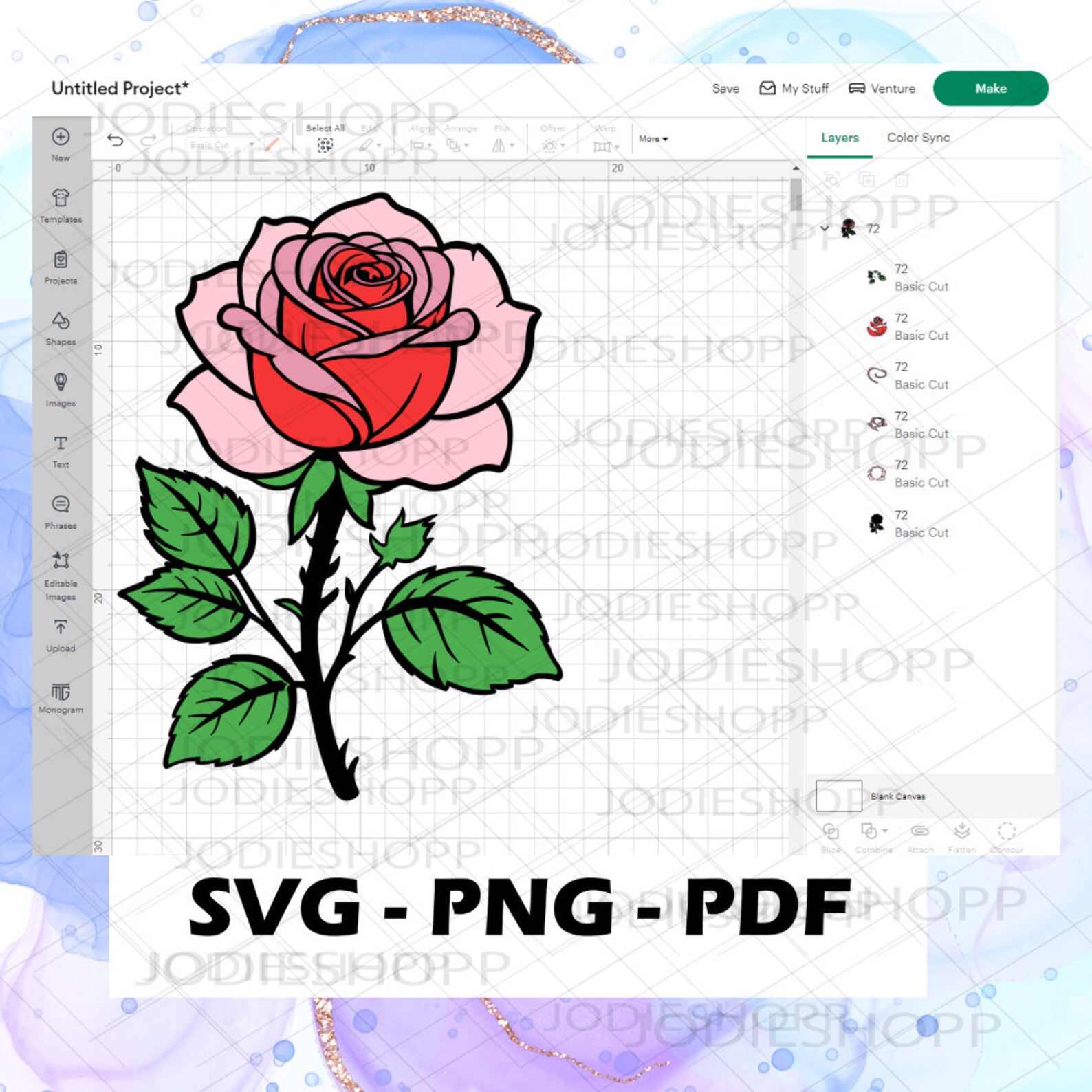 Rose Svg, Flower Rose Svg, Rose Design Svg, Rose Png, Rose Pdf ...