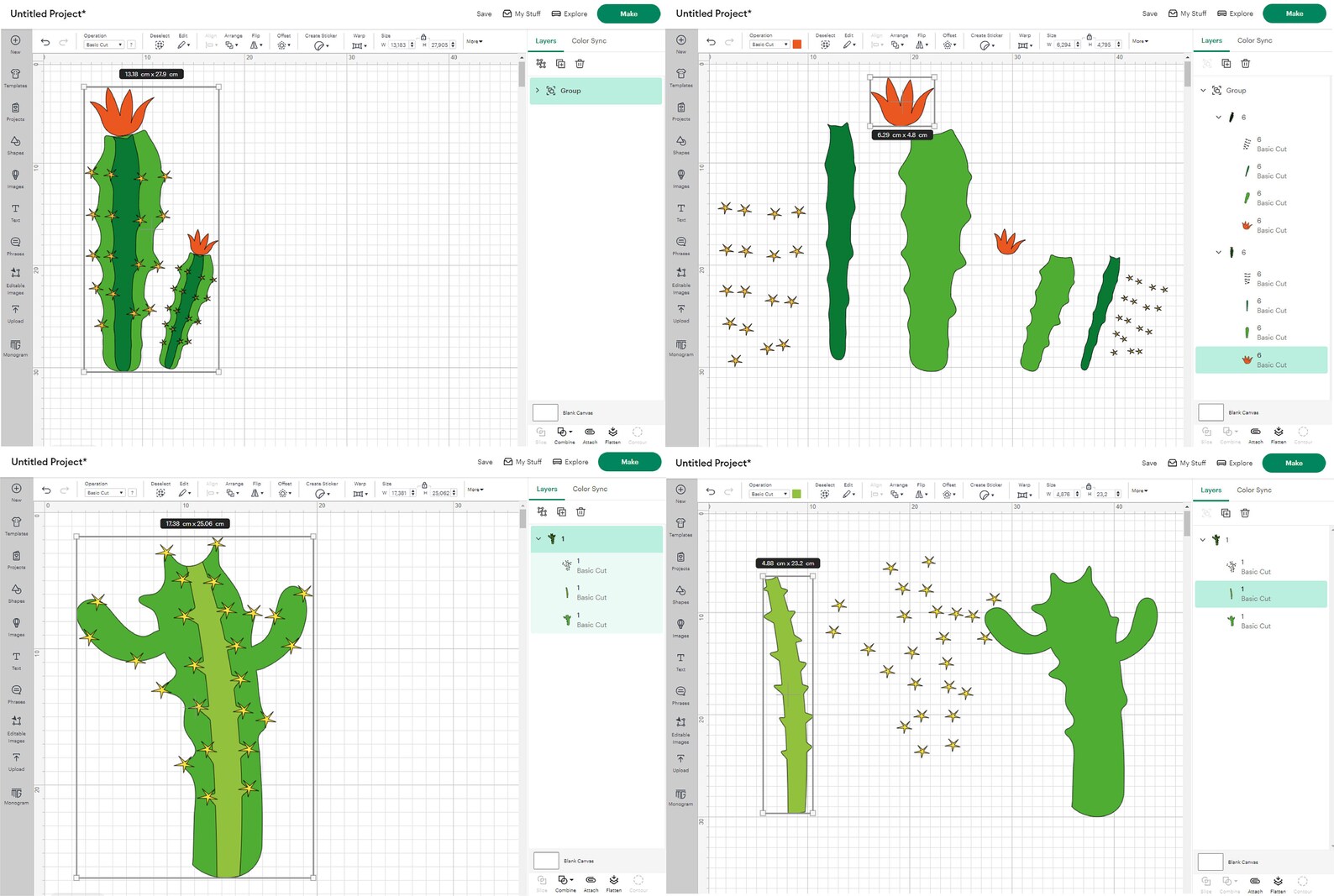 Cactus SVG, Cactus Svg Bundle, Cacti Svg File for Cricut, Cacti Cut ...