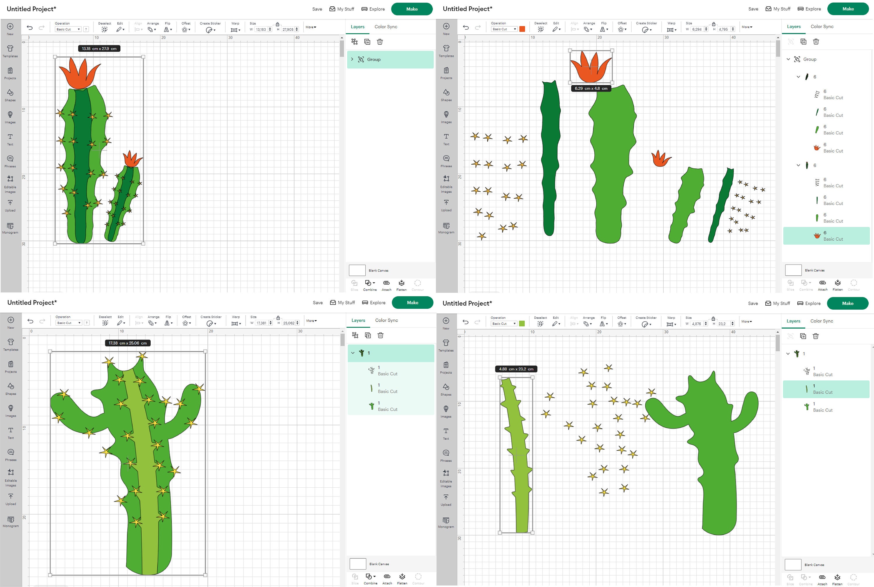 Cactus SVG, Cactus Svg Bundle, Cacti Svg File for Cricut, Cacti Cut ...