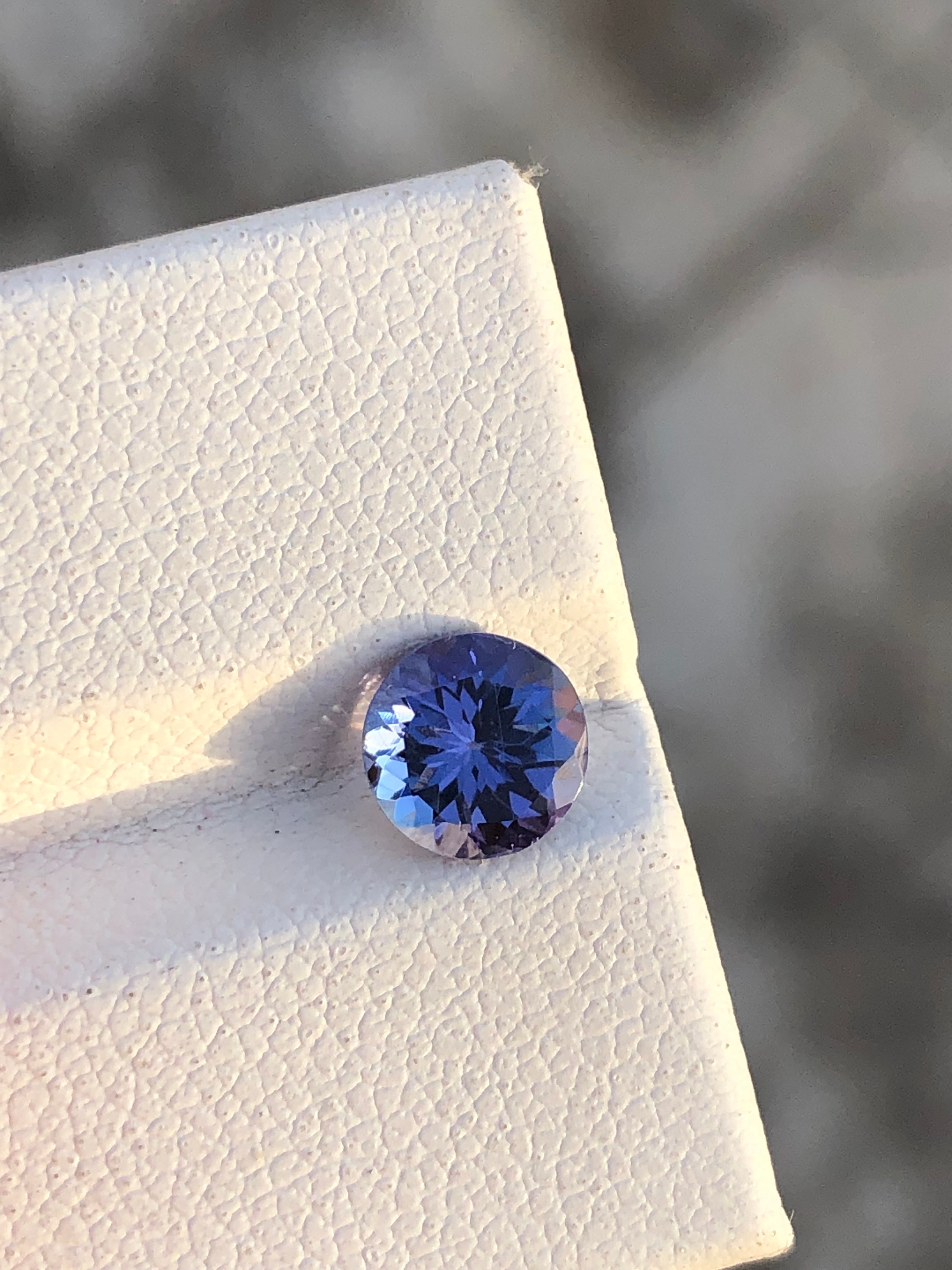 Netural Tanzanite Round Rarest Purplish&blue Color Tanzanite Gemstone ...