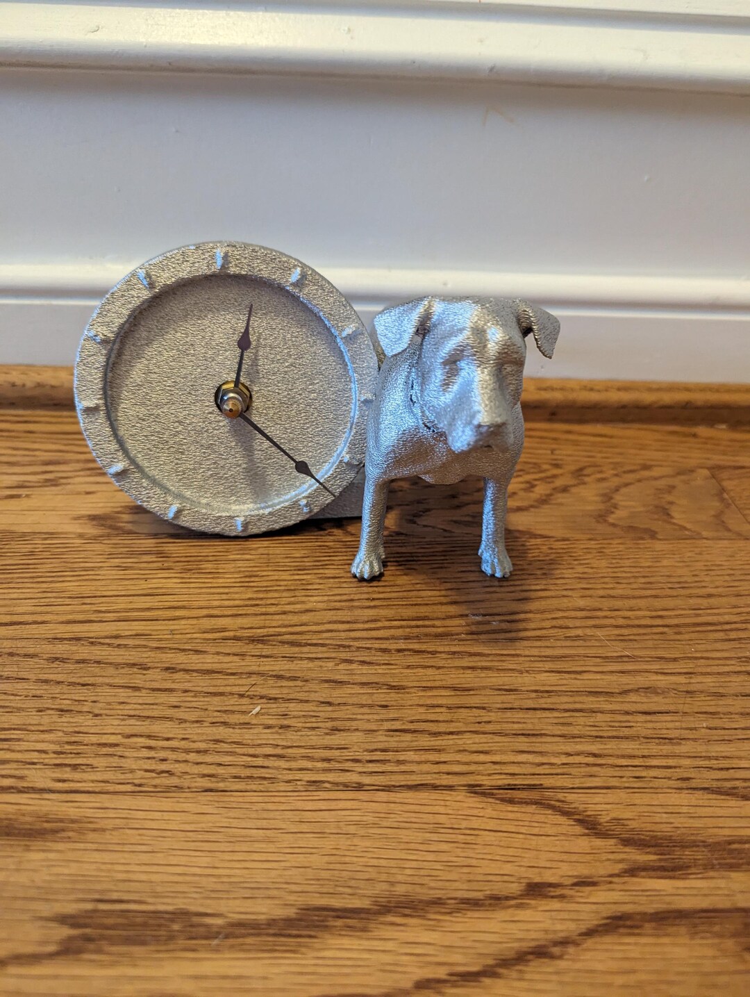 Custom 3D Printed Pet Desk Clock, Unique Pet Lover Gift, Personalized ...