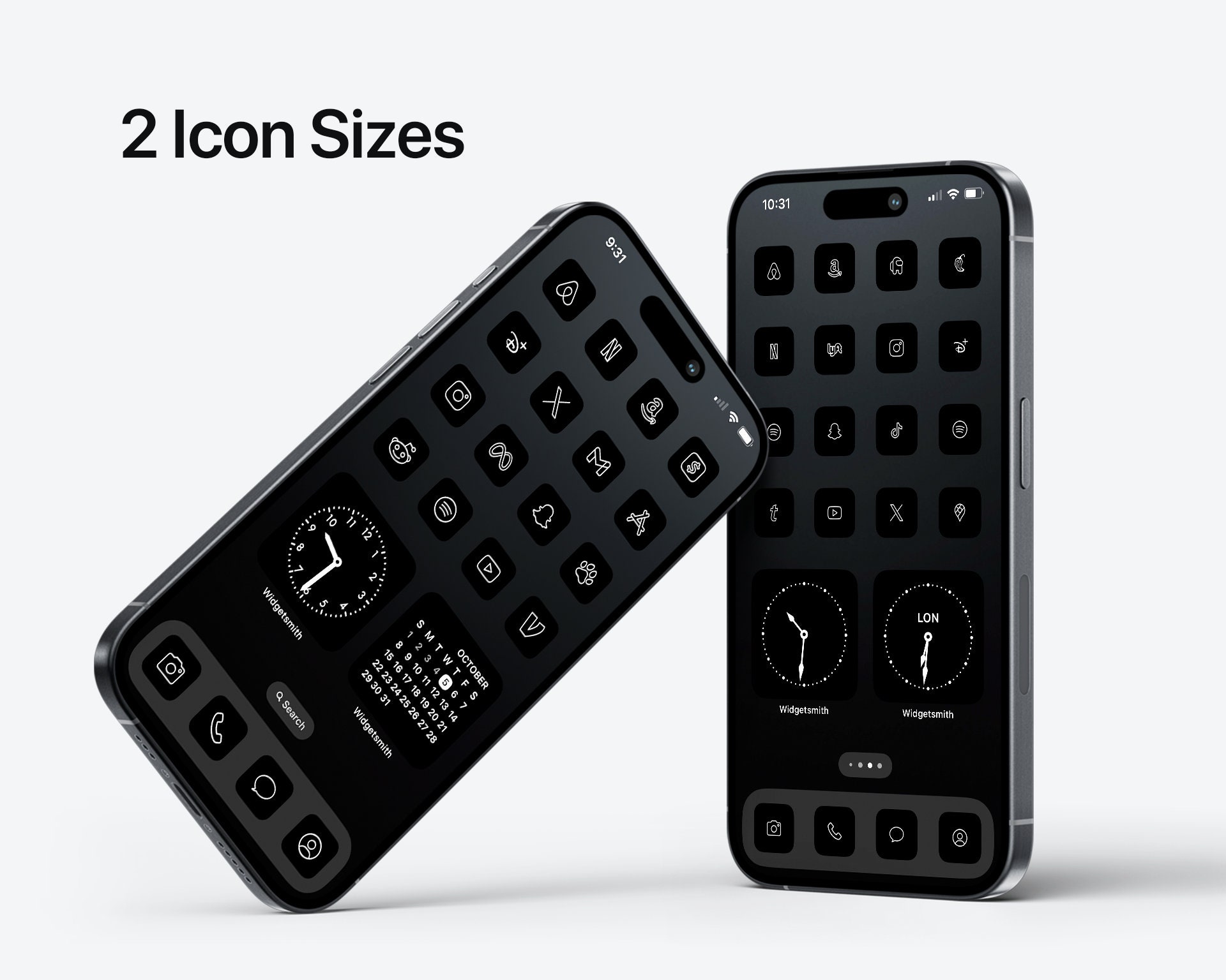 Black Ios Icon Pack, Minimal Dark Ios Icon Pack, Black and White Icon ...