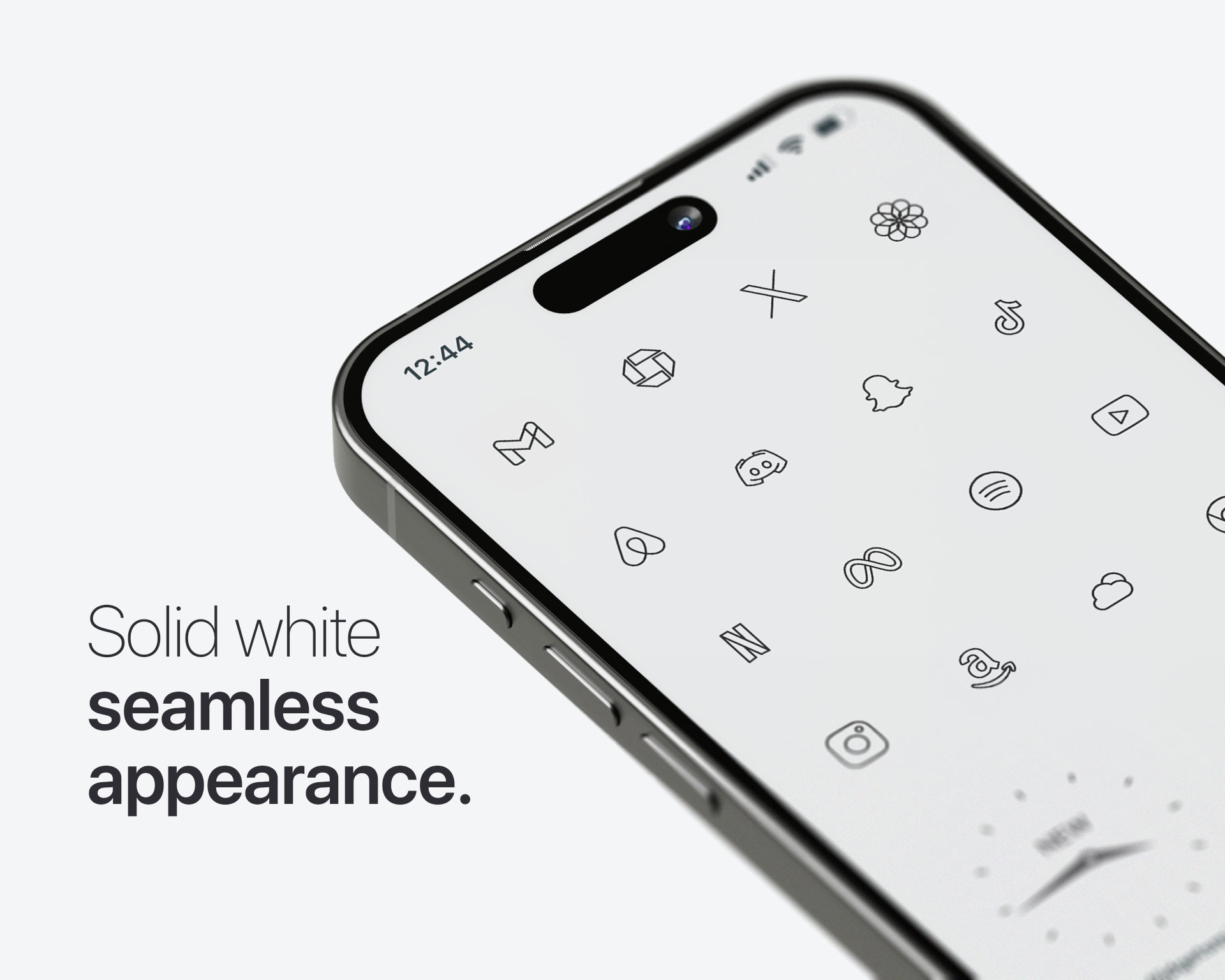 White Ios Icon Pack, Minimal White Icon Pack, Black and White Icon Pack ...