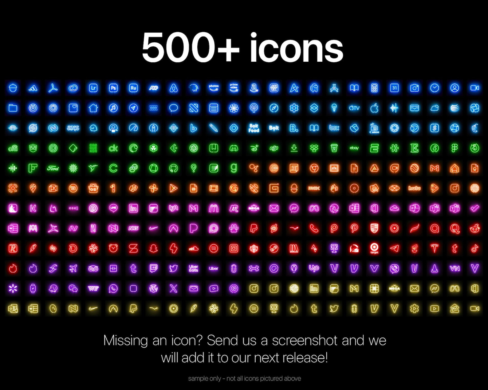 Cyberpunk Neon Ios Icon Pack, Minimal Ios Icon Pack, Cyberpunk ...