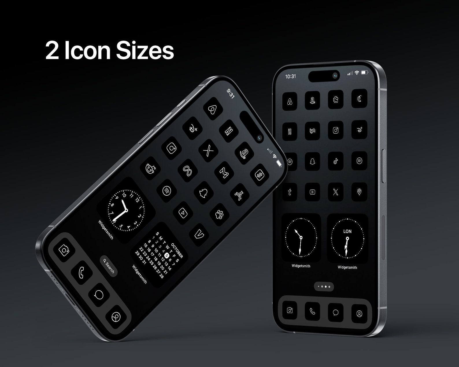 Black Ios Icon Pack, Minimal Dark Ios Icon Pack, Black and White Icon ...