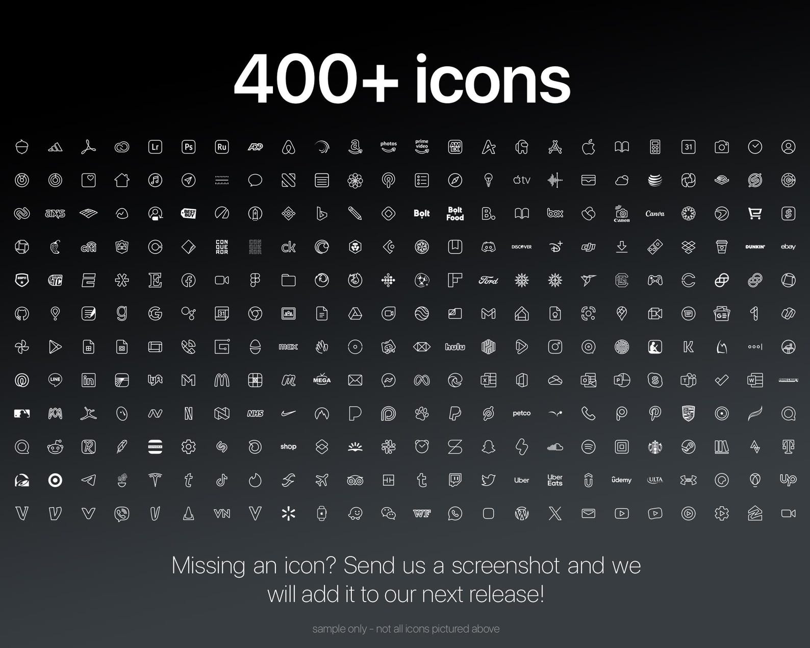 Black Ios Icon Pack, Minimal Dark Ios Icon Pack, Black and White Icon ...