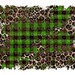 Green Buffalo Plaid Leopard Sublimation PNG, Cheetah Distressed ...