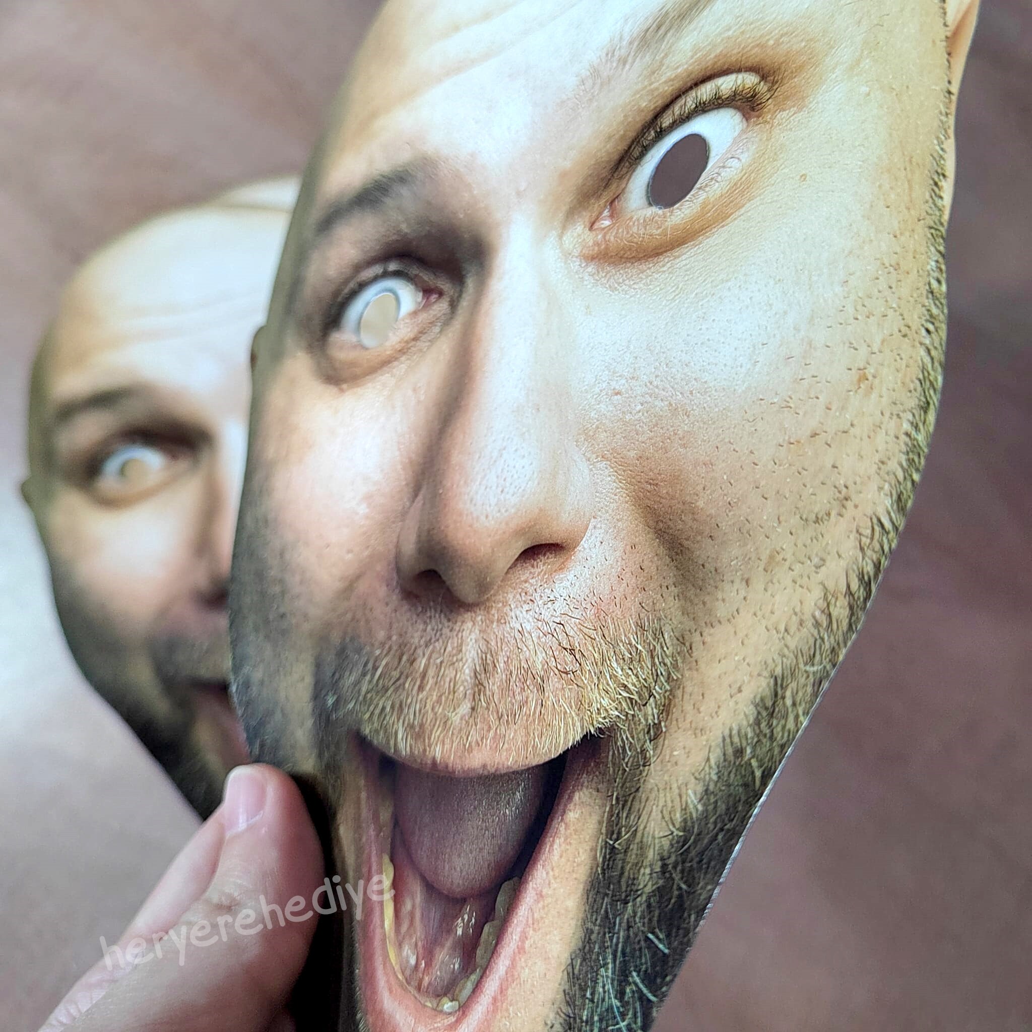 Personalized Photo Face Mask, Custom Printed Cartboard - Etsy