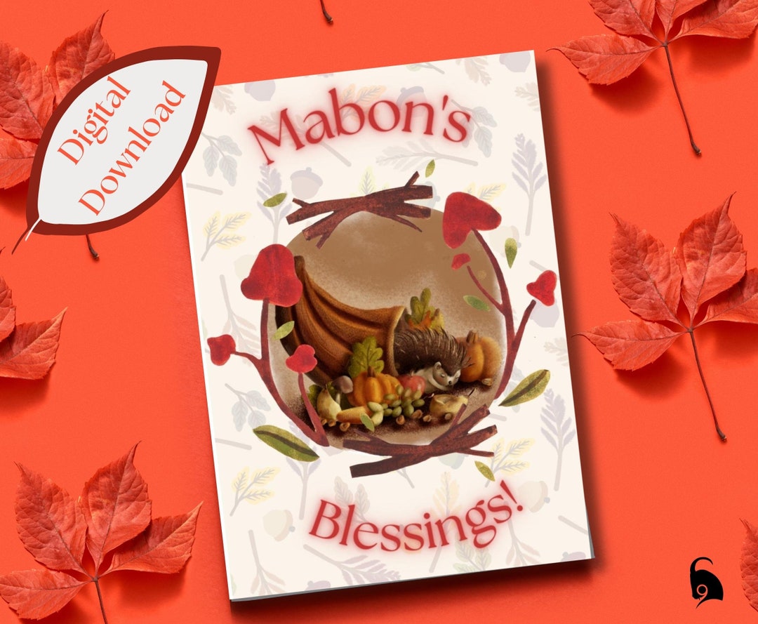 Mabon Digital Printable Greeting Card - Etsy