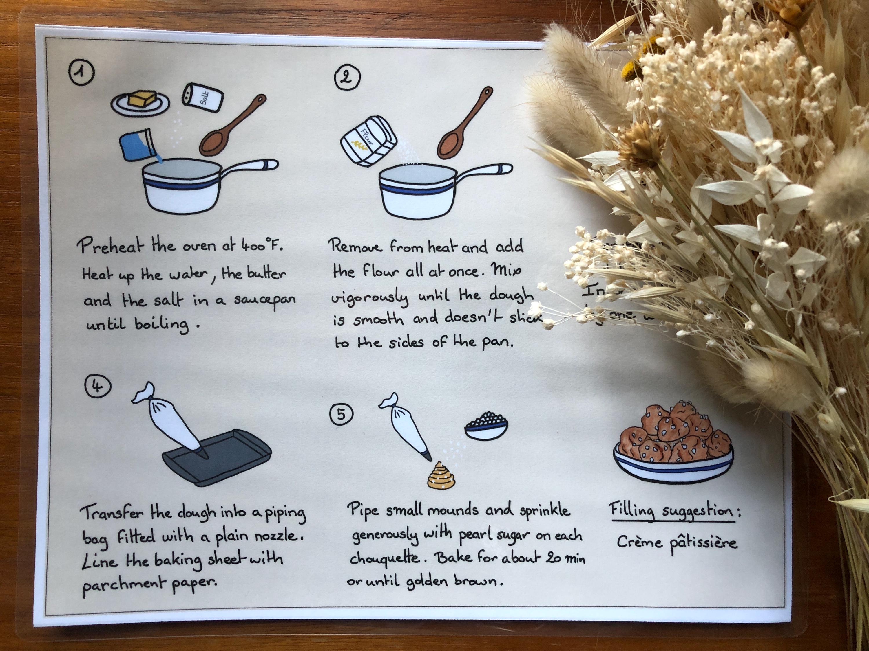 Visual Kid Friendly Recipe | Montessori Inspired | French Sugar Puffs ...
