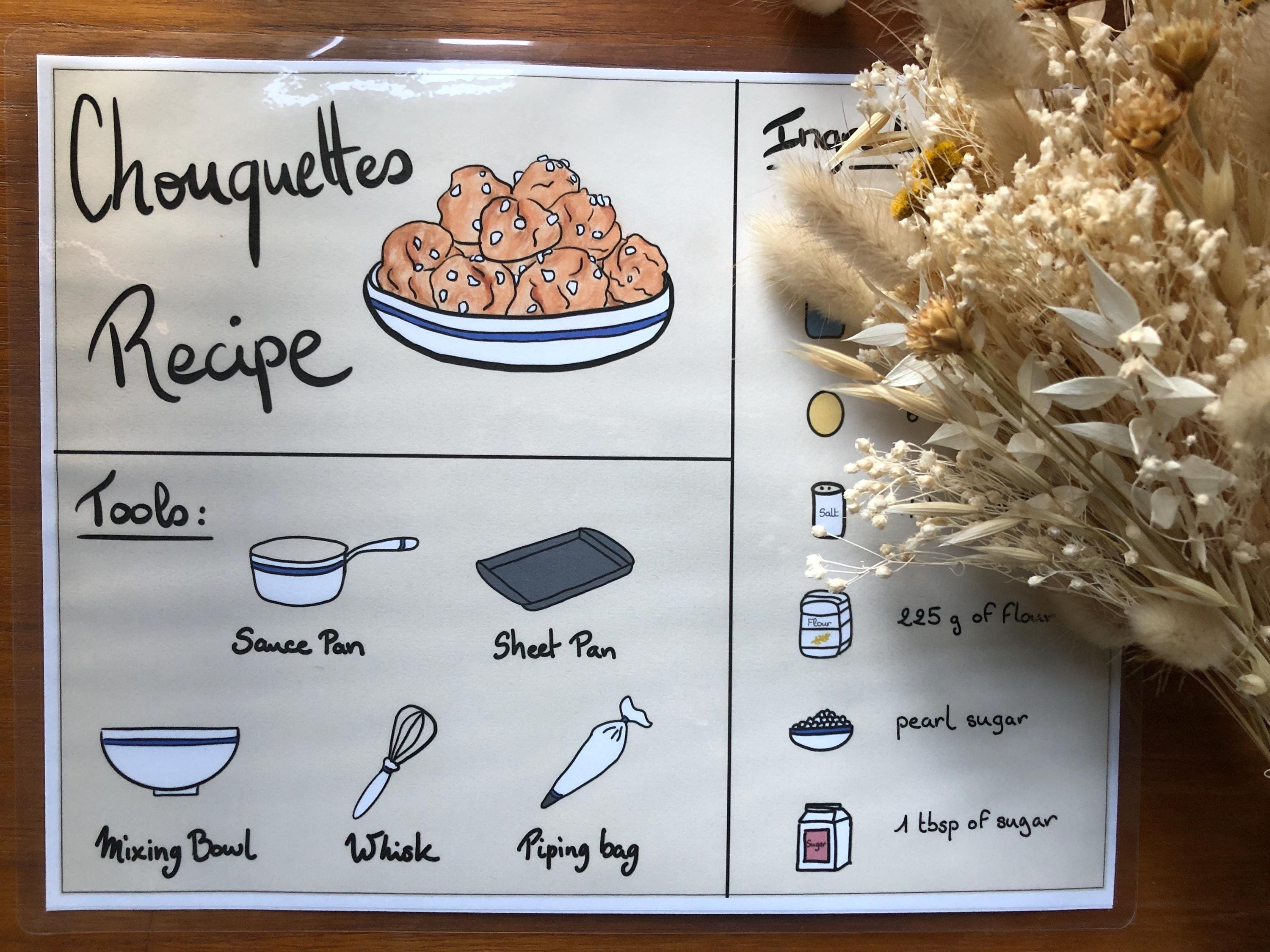 Visual Kid Friendly Recipe | Montessori Inspired | French Sugar Puffs ...