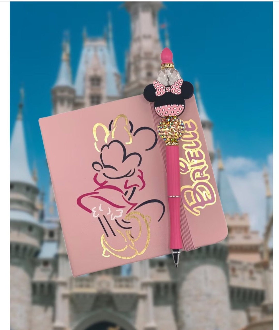 Pink Minnie Autograph Book Personalized and Matching Pen Character ...