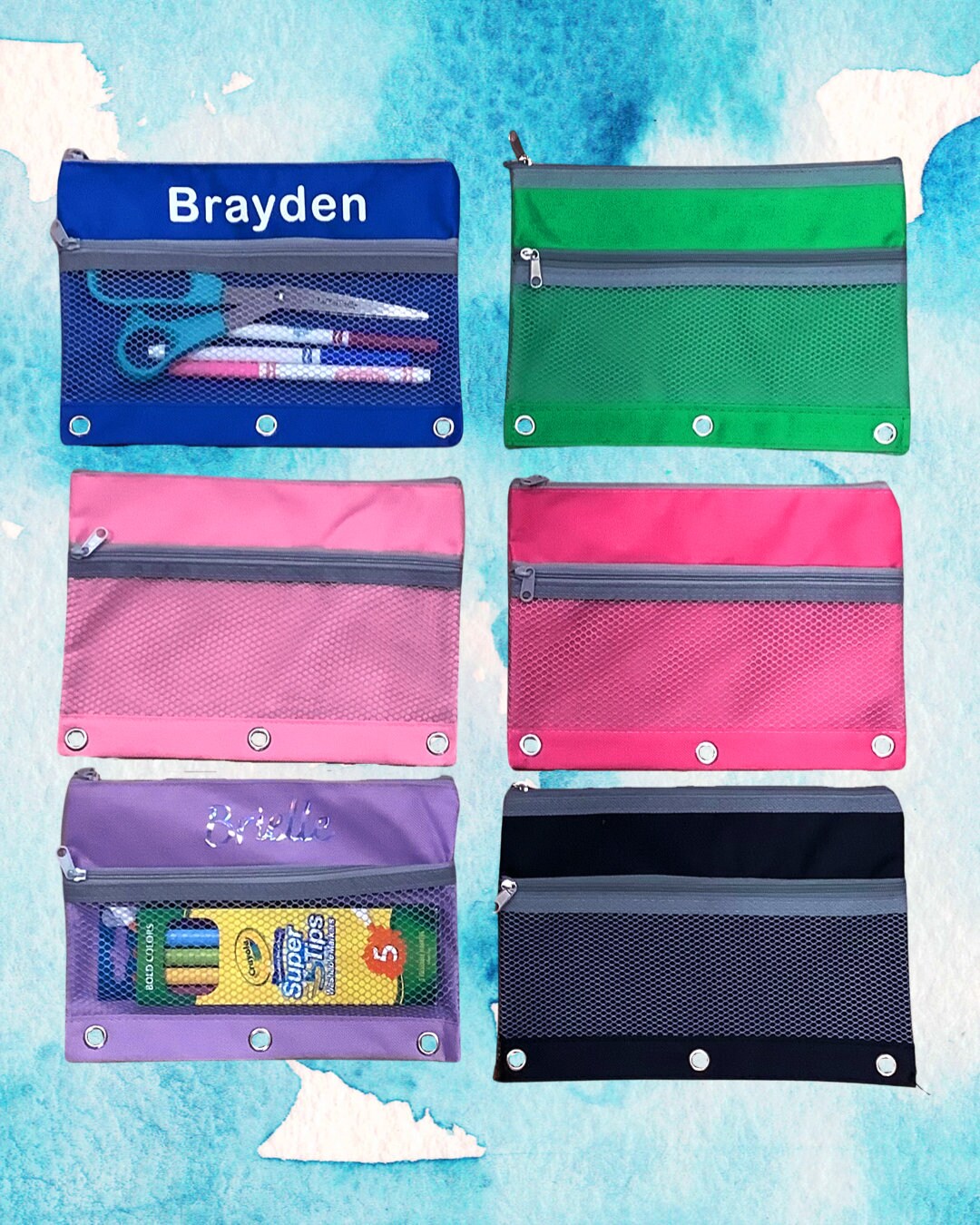Binder Zipper Pencil Pouch