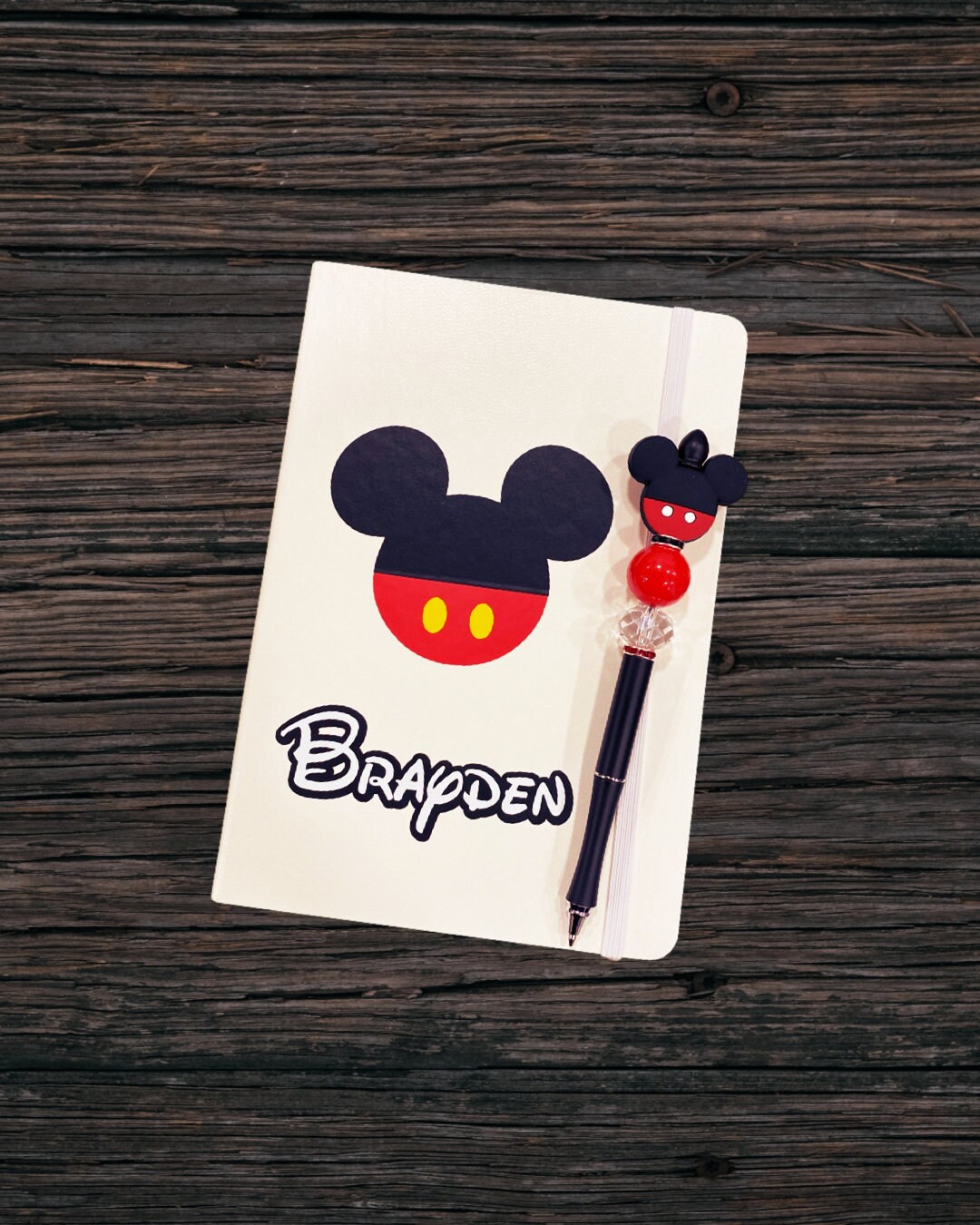 Mickey Inspired Journal With Matching Pen - Etsy