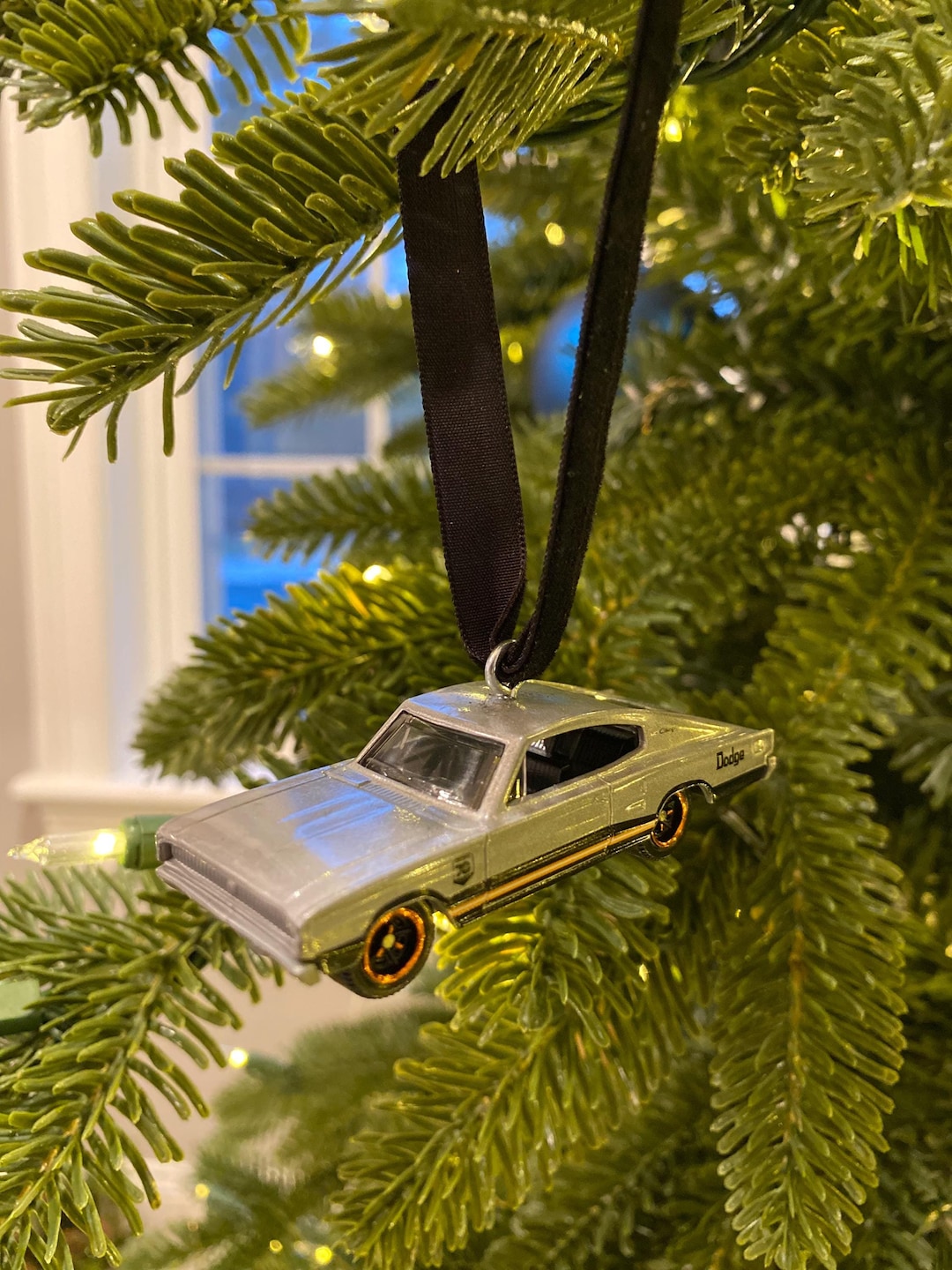 1966 Dodge Charger Car Christmas Ornament Replica Toy Car With ...