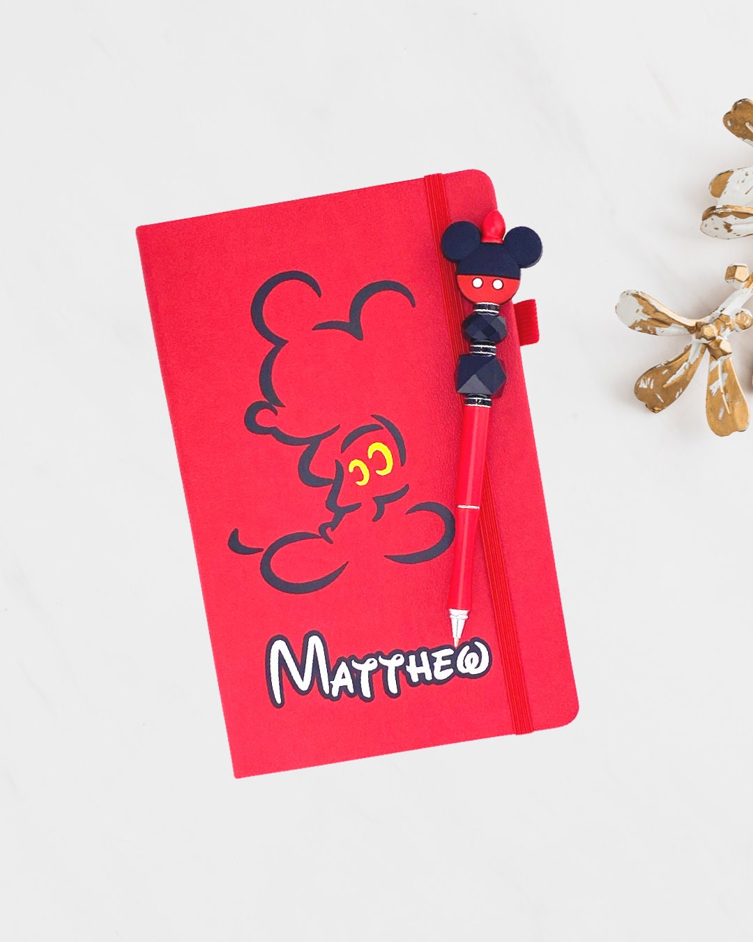 Mickey Mouse Inspired Custom Personalized Journal With Matching Pen ...
