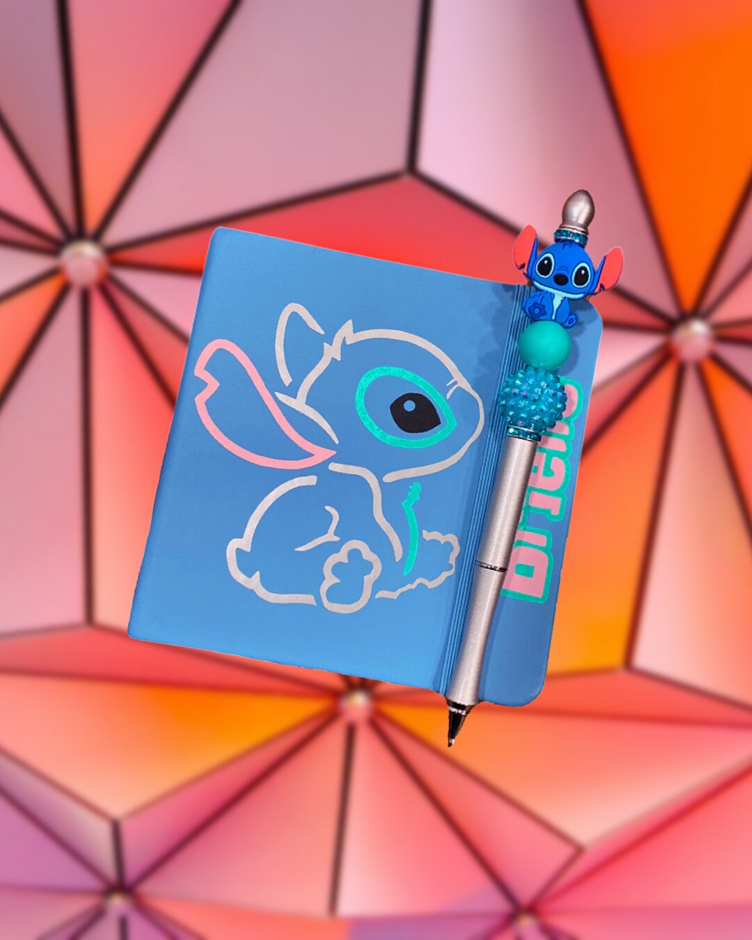 Stitch Inspired Personalized Autograph Book Matching Pen Set Disney ...