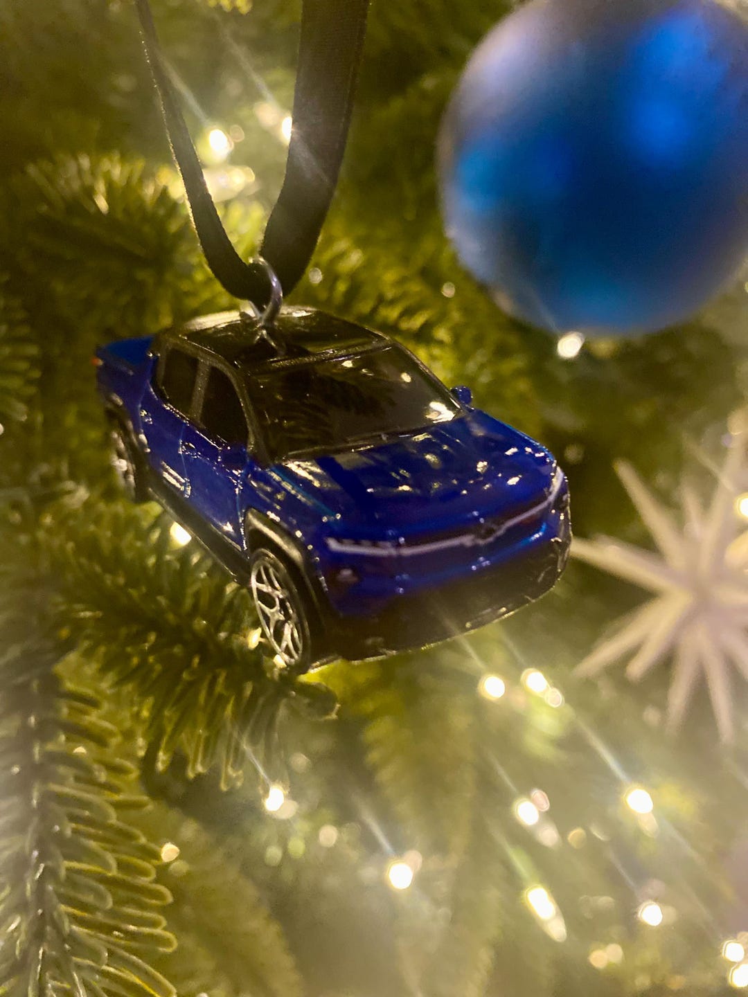 Chevrolet Silverado EV RST Christmas Ornament Replica Truck With ...