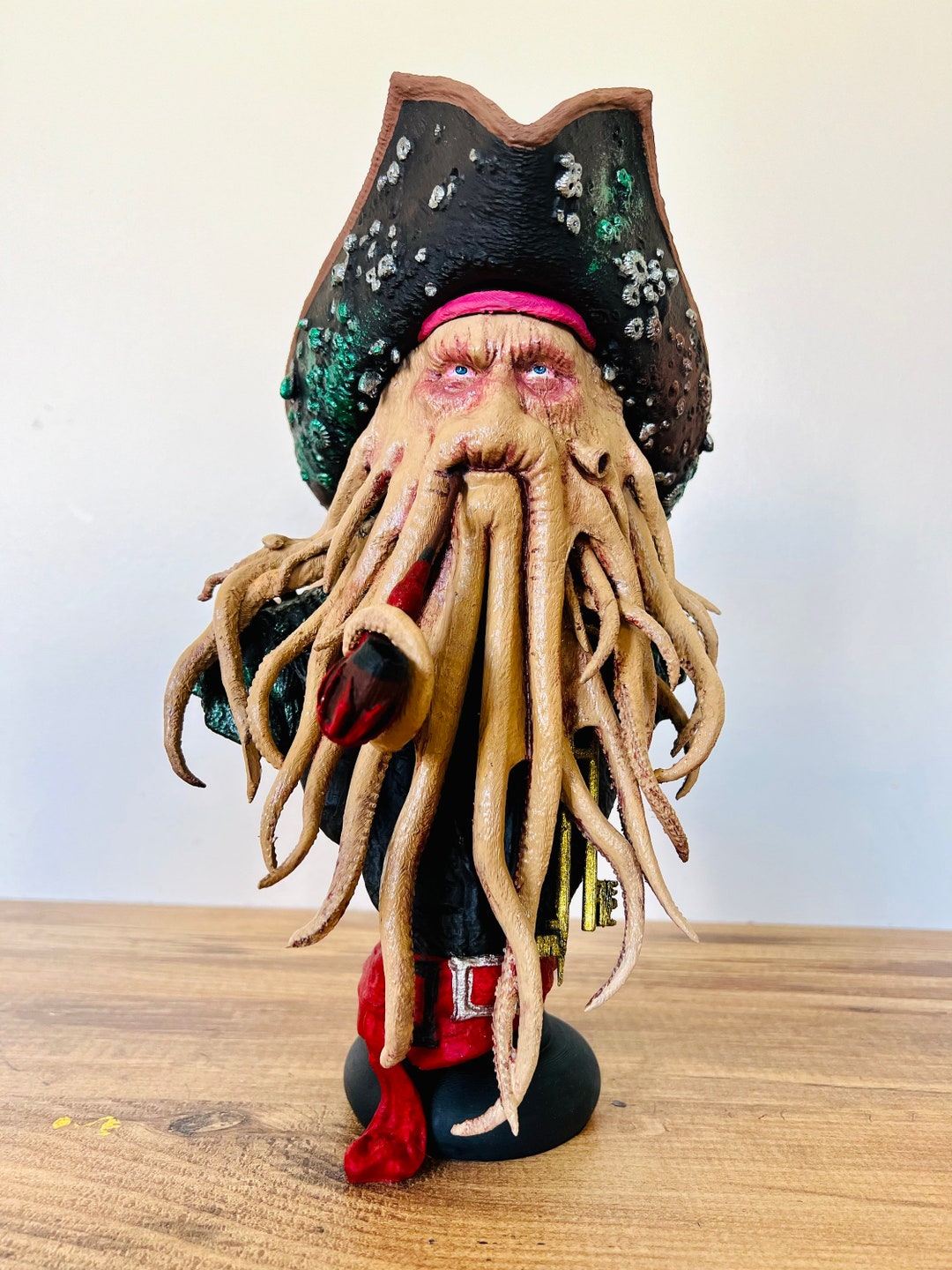 Davy Jones Caribbean Pirates Bust Figure - Etsy