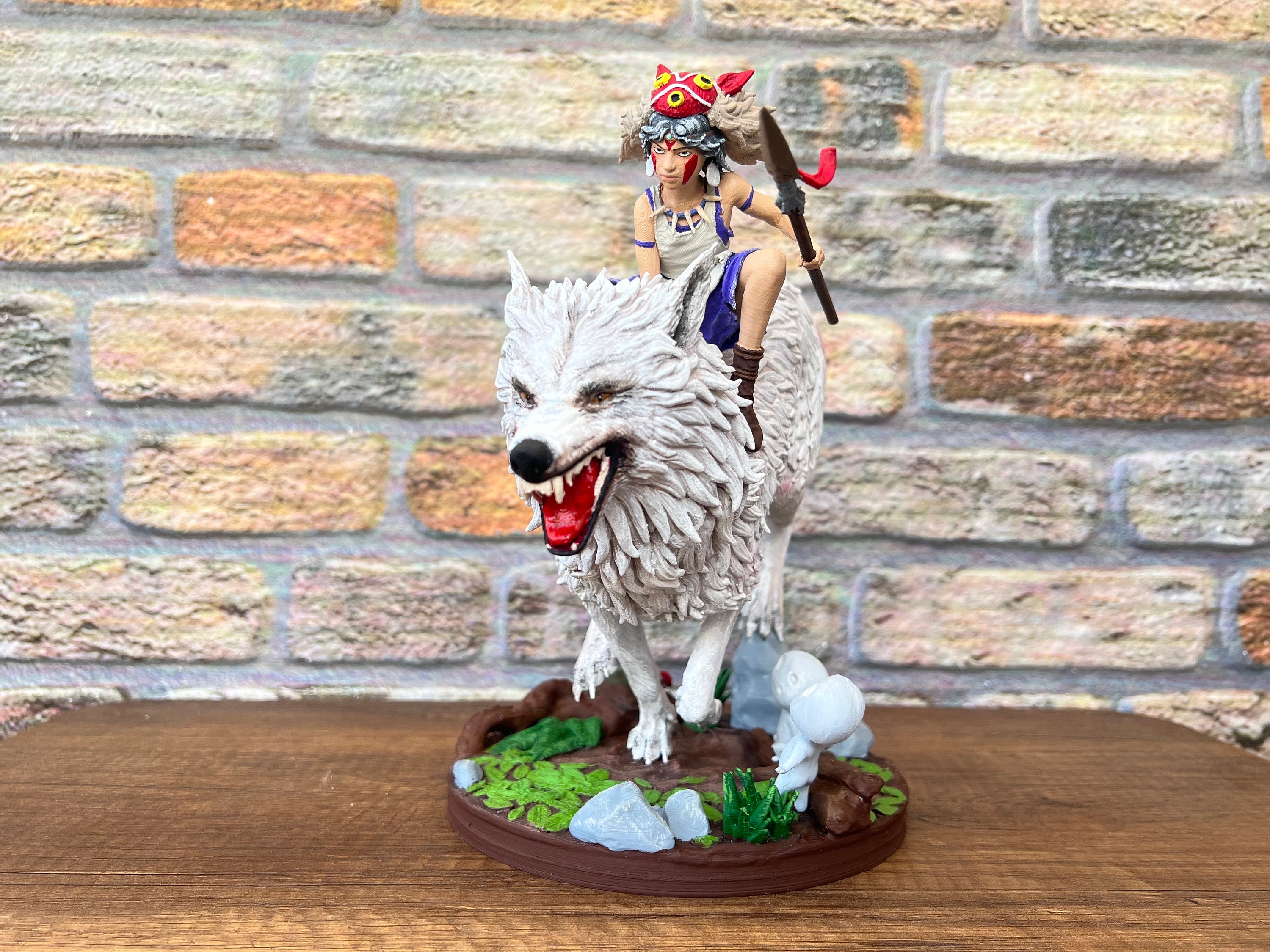 Pricess Mononoke Figure Mononoke Statue - Etsy
