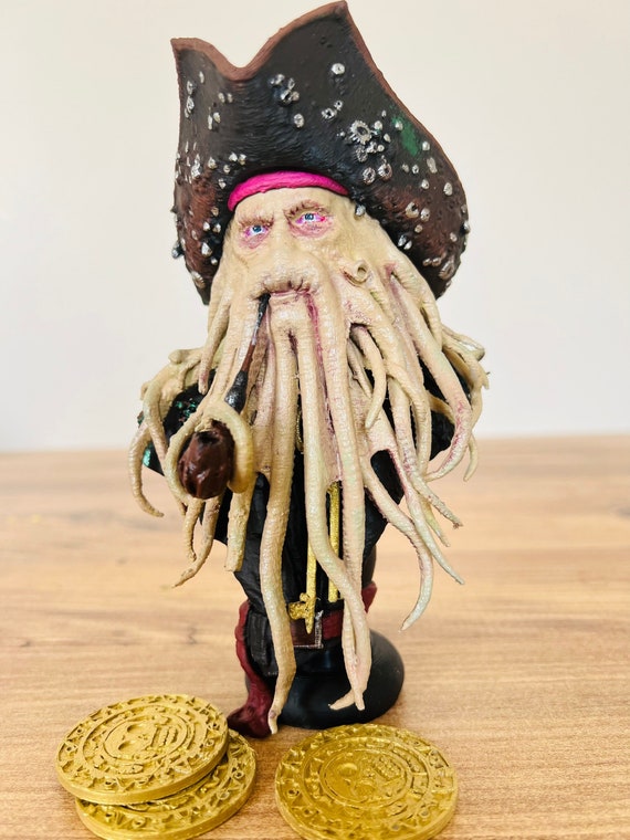 Davy Jones Caribbean Pirates Bust Figure - Etsy