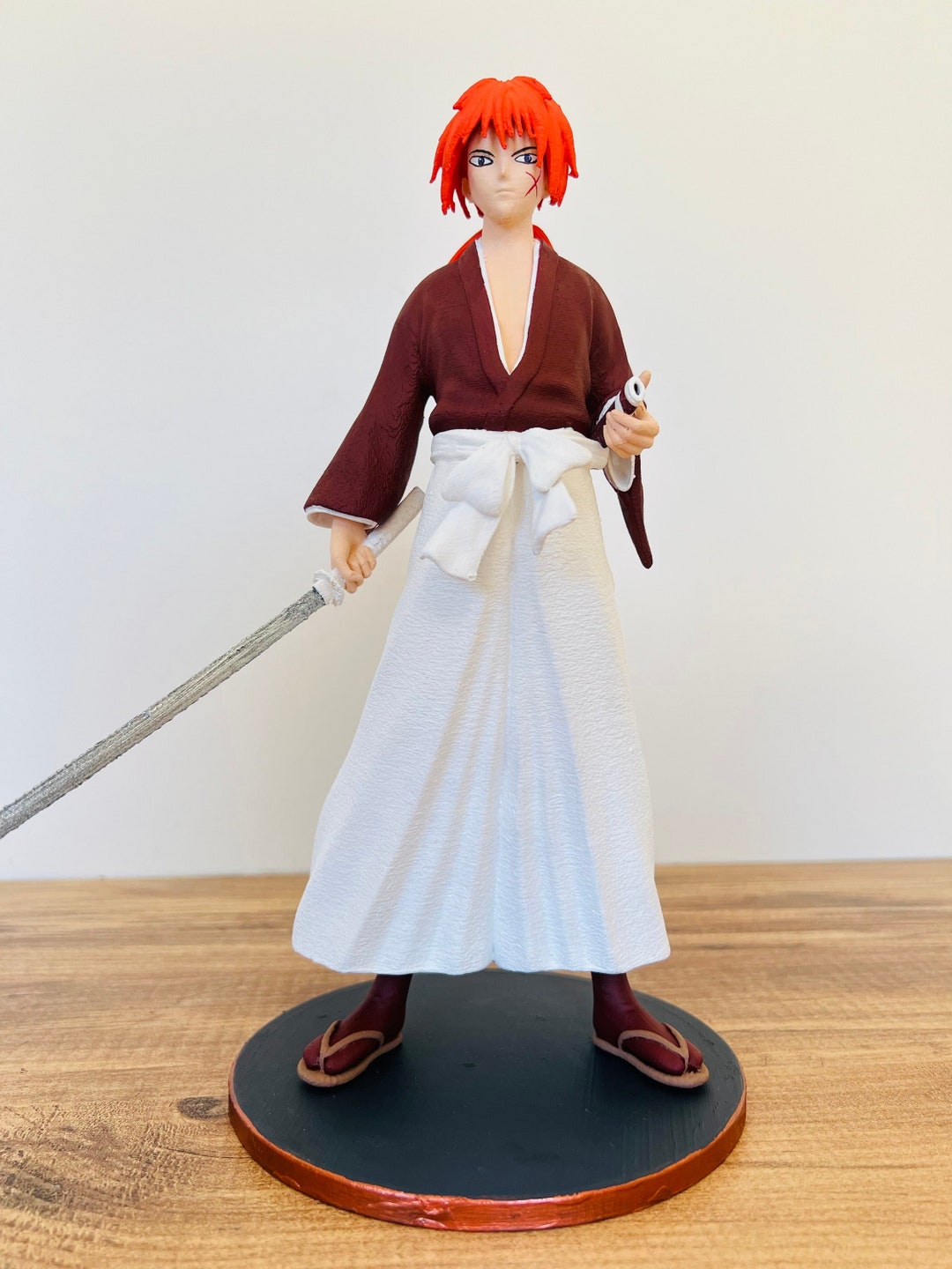 Samurai Kenshin Himura Figure,samurai X Statue,kenshin Figurine,anime ...