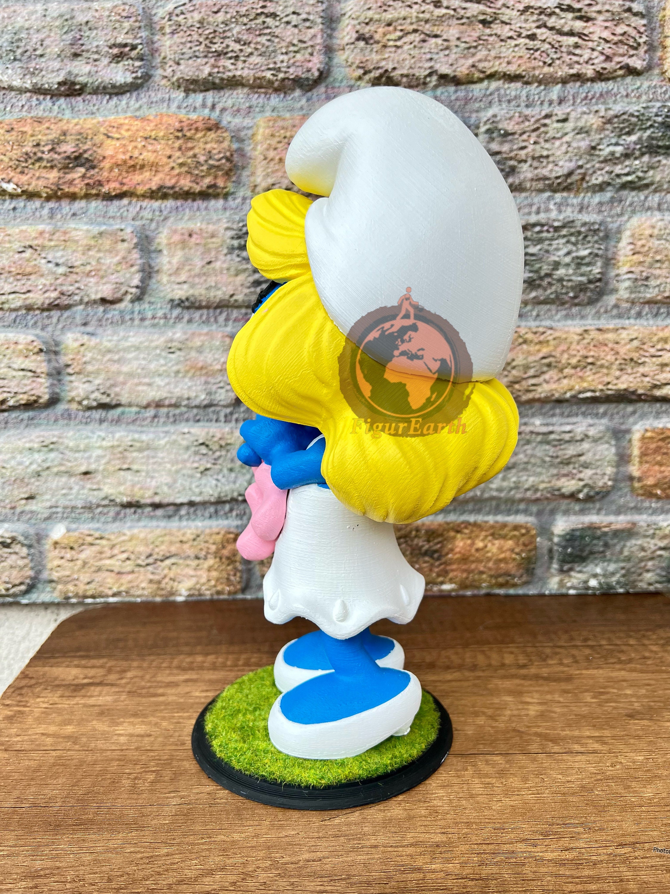 Smurfette With Baby Figure, Smurfette Smurf,smurfette Statue,gargemel ...