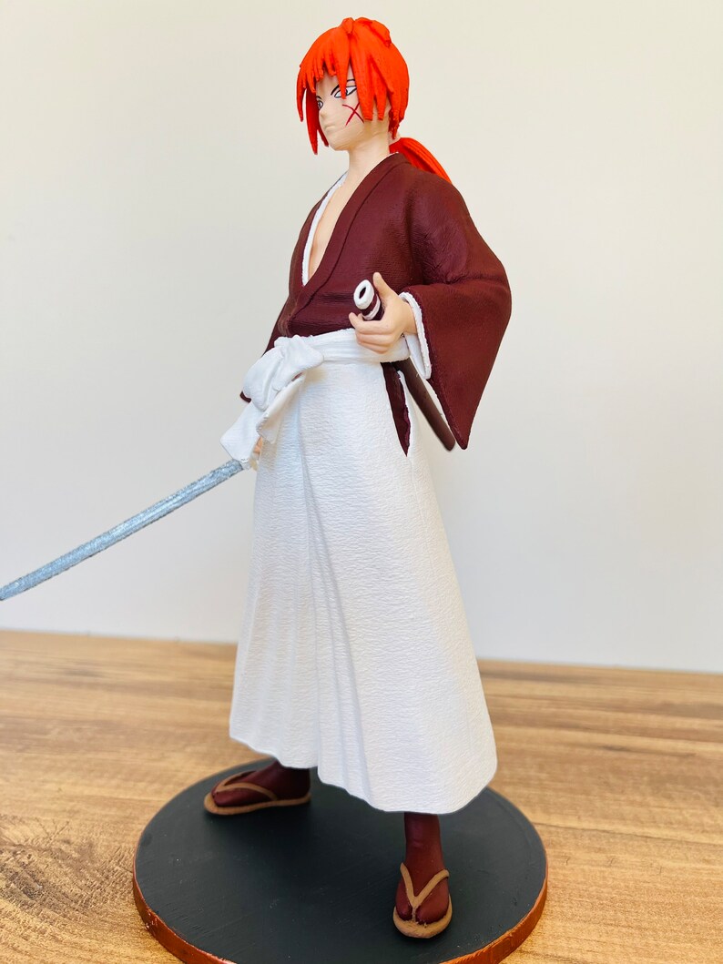 Handmade Samurai Kenshin Himura Figure, Anime Statue - Etsy