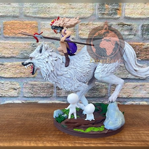 Pricess Mononoke Figure, Mononoke Statue - Etsy