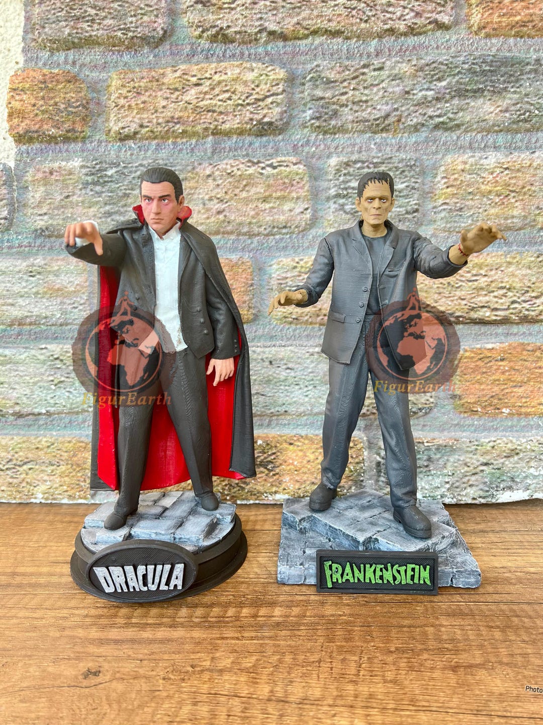 Frankenstein and Dracula Figure,horror Movie Character - Etsy