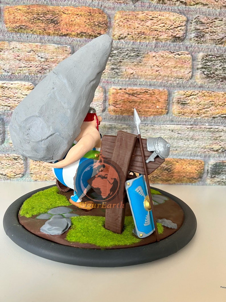 Asterix und Obelix Diorama | Handgemachte Cartoon Statue | Vintage ...
