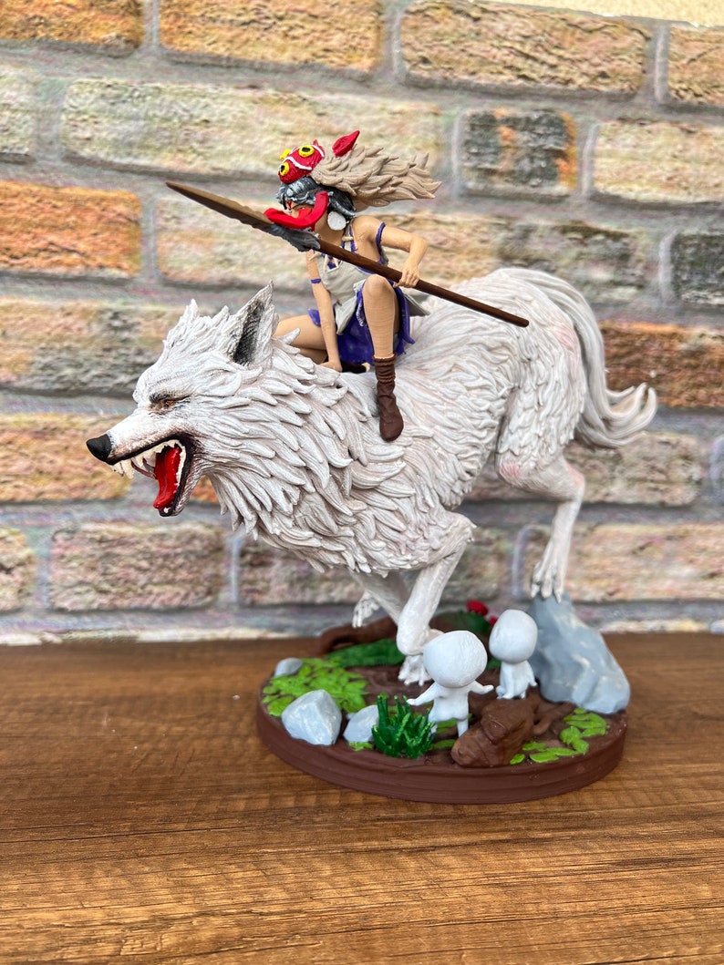 Pricess Mononoke Figure Mononoke Statue - Etsy
