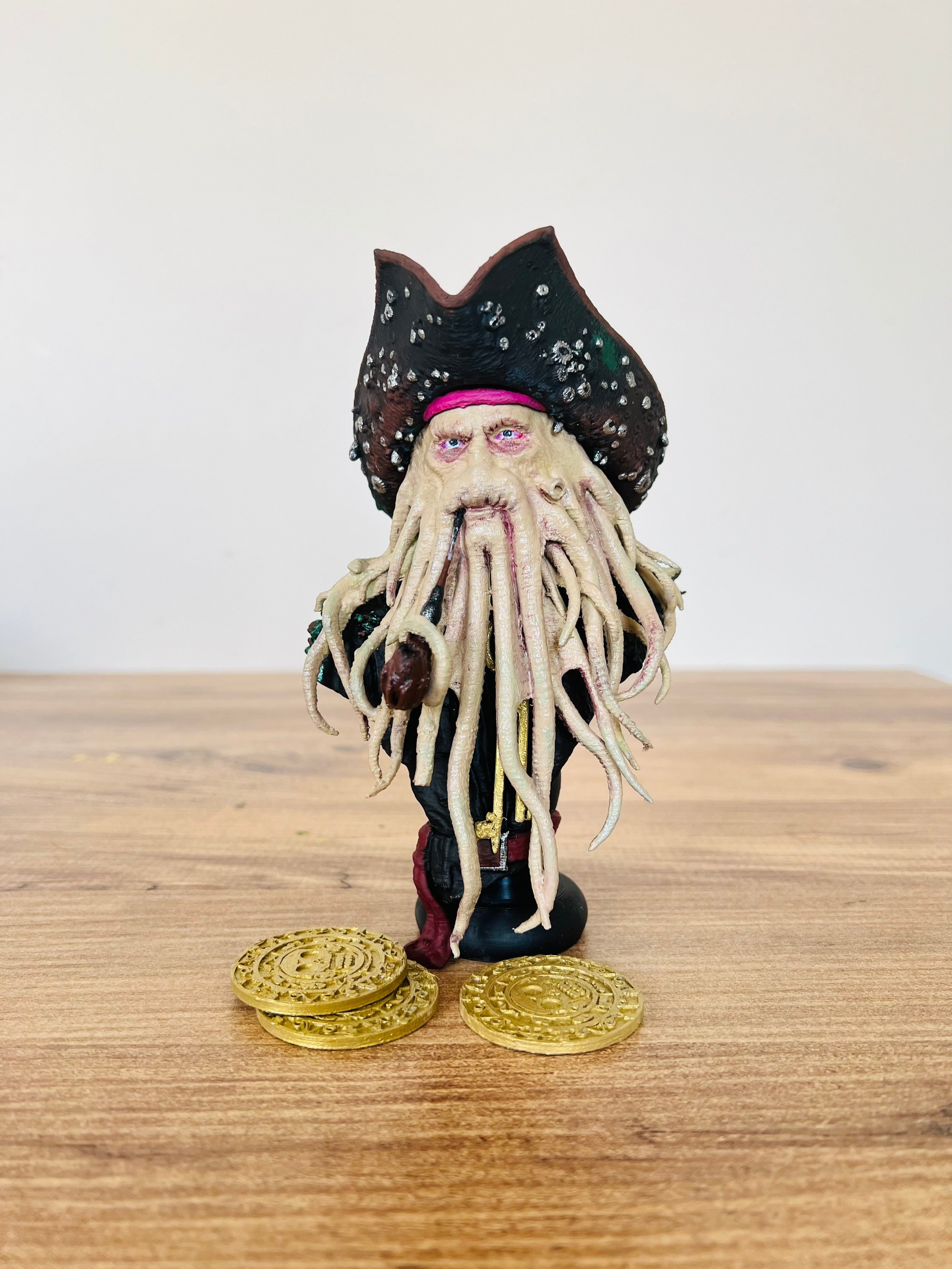 Davy Jones Caribbean Pirates Bust Figure - Etsy