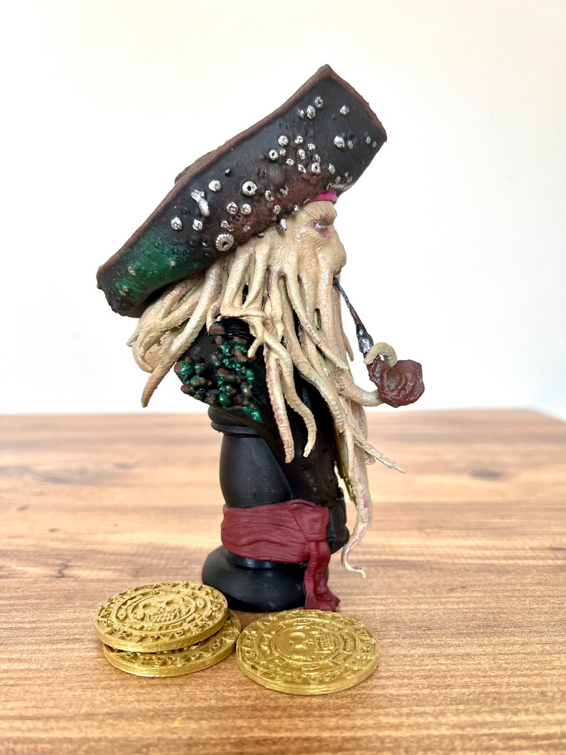 Davy Jones Caribbean Pirates Bust Figure - Etsy