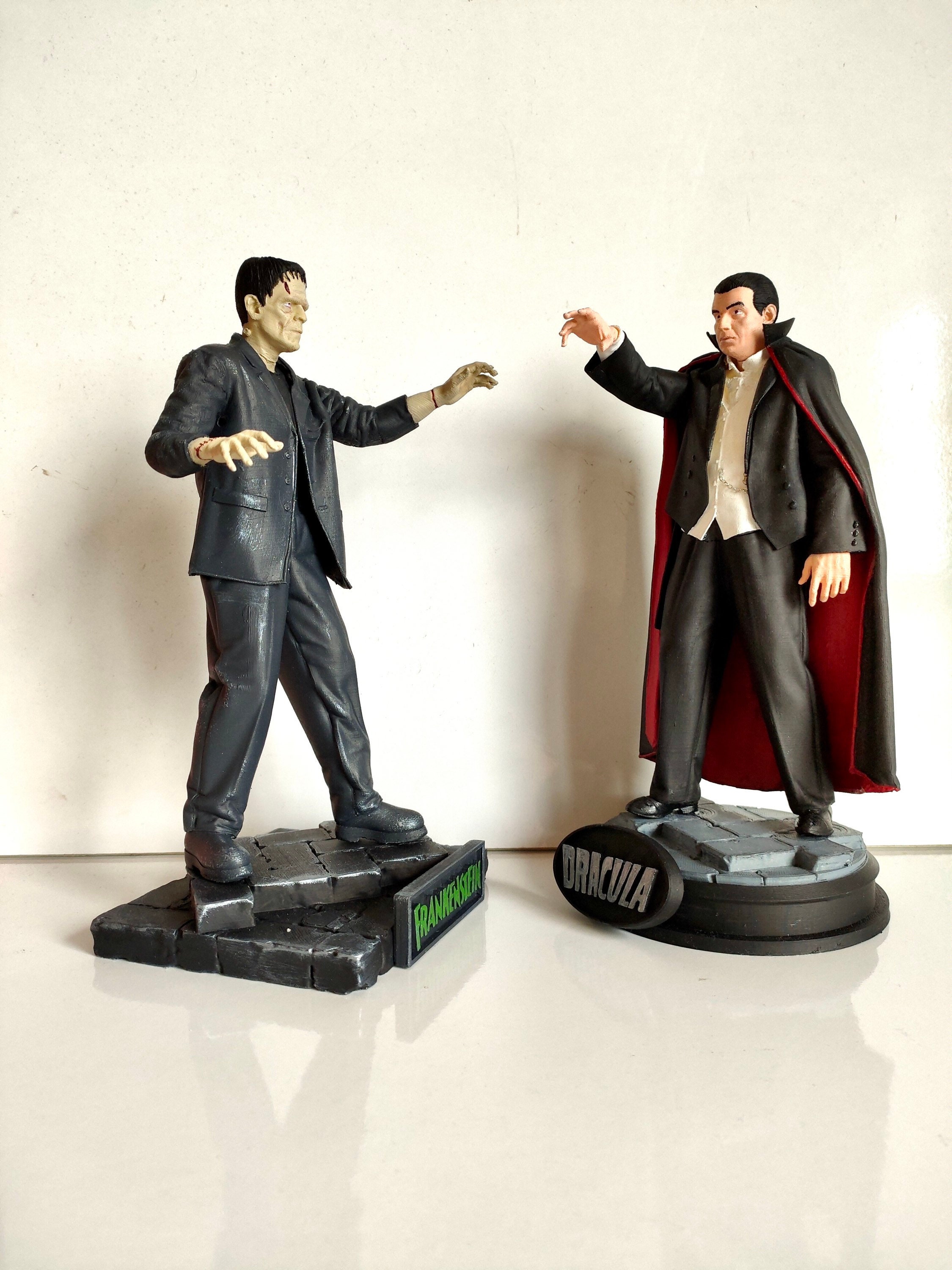 Frankenstein and Dracula Figure,horror Movie Character - Etsy