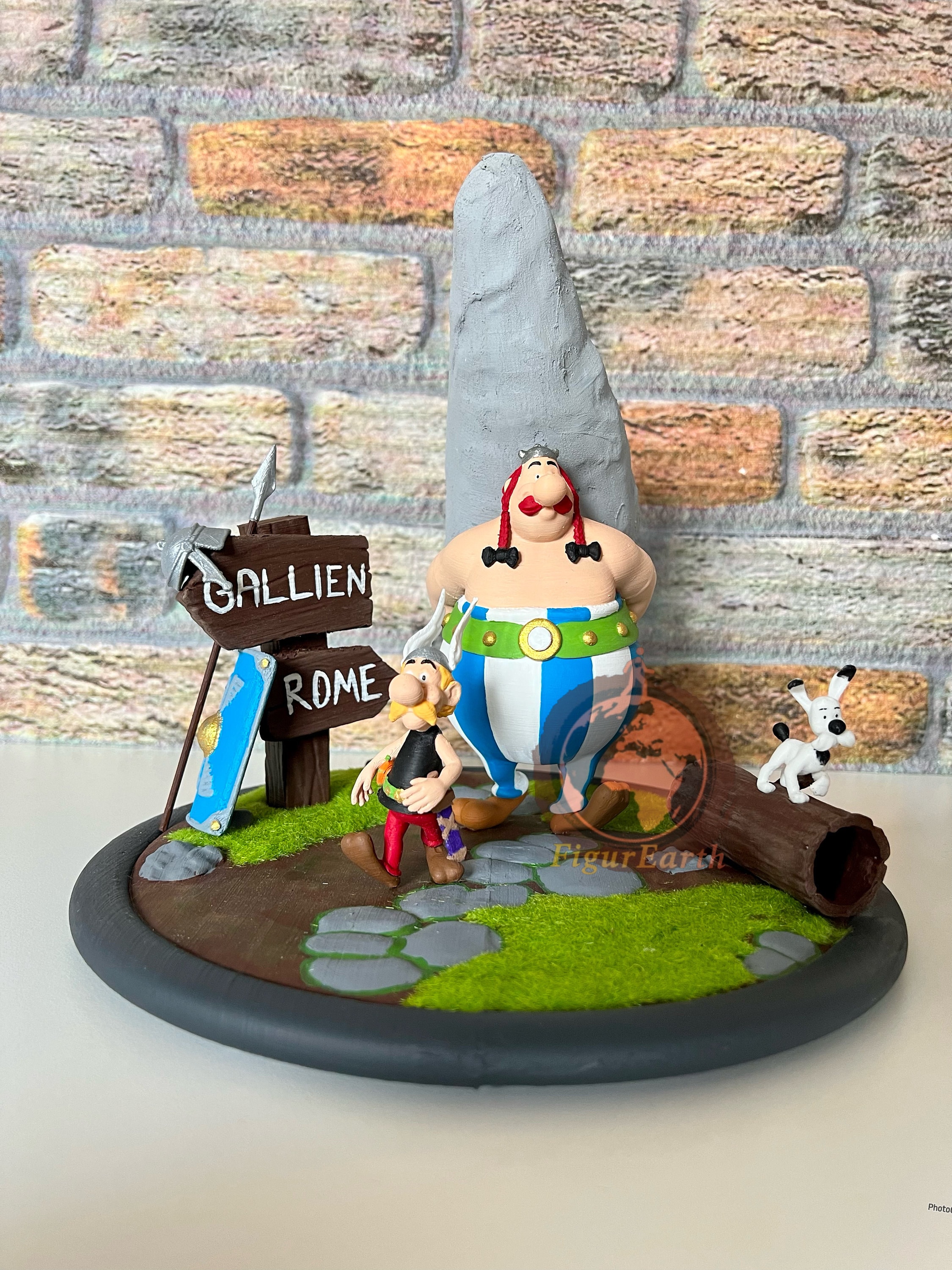 Asterix Obelix Dogmatix Diorama,asterix and Obelix Figure,vintage ...